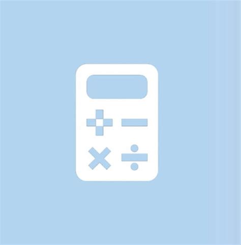 Light Blue Calculator App Icon Light Blue Icons Iphone Photo App