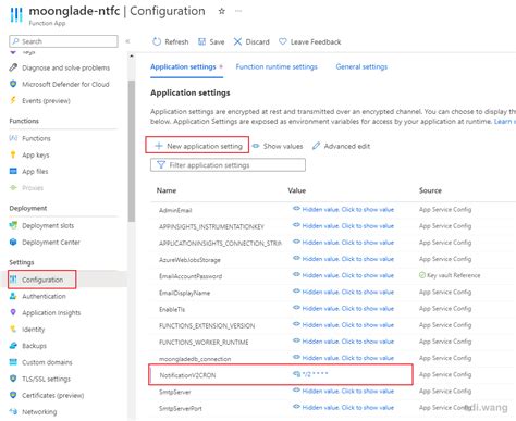 Move Cron Expression From Hard Code To Configuration In Azure Function