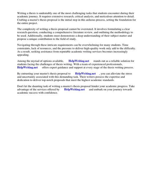 Voorbeeld Master Thesis Proposal Pdf Thesis Methodology
