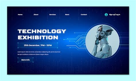 Free Vector Technology Template Design