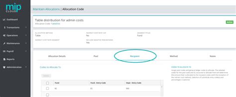 Managing Existing Allocation Codes