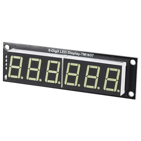 Módulo De Pantalla Led Módulo Led Digital De 056 Pulgadas Tm1637 De 6 Dígitos Y 7 Segmentos