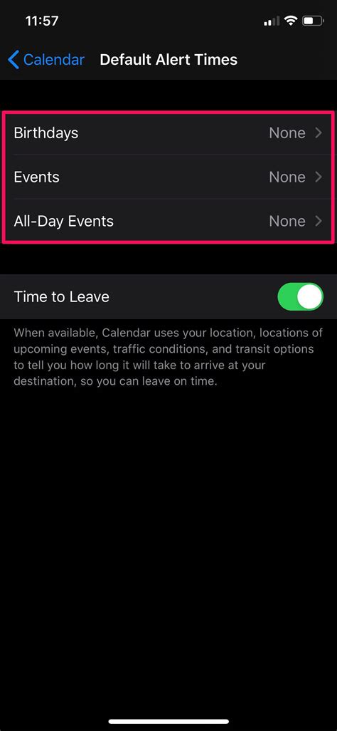 How To Set Change Calendar Alert Times On IPhone IPad