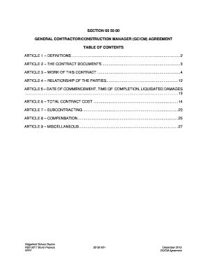 Fillable Online CSI Specification Template AWS Fax Email Print PdfFiller