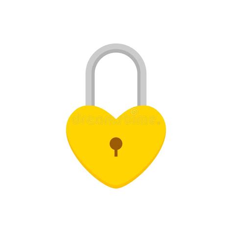 Padlock Flat Design Vector Illustration Lock Security Safety Encryption Protection Privacy