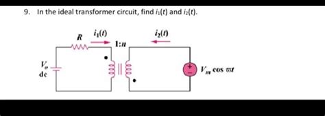 Solved In The Ideal Transformer Circuit Find I T And Chegg