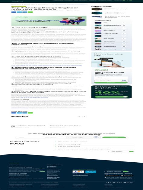 top 7 analog design engineer interview questions maven silicon pdf