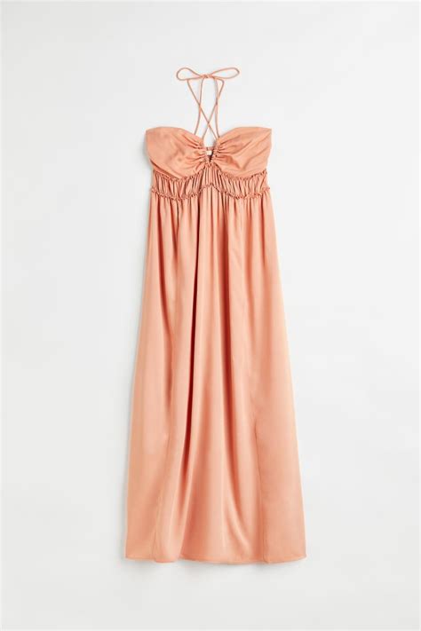 타이 디테일 드레스 애프리콧 여성 Handm Kr 타이 디테일 드레스 애프리콧 여성 Handm Kr