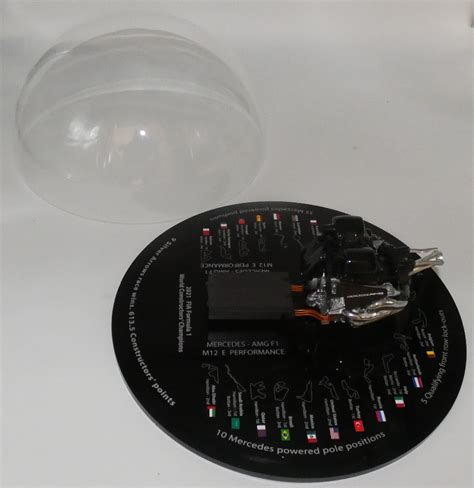 Mercedes 2021 Constructors Champions M12 E Performance Engine Display Team Issue Chequered