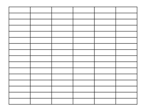 25 free printable columns and rows pdf templates american templates