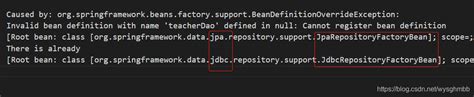 Springboot项目启动报错“there Is Already Bean Bound” Jpa的包和jdbc的包冲突 Csdn博客