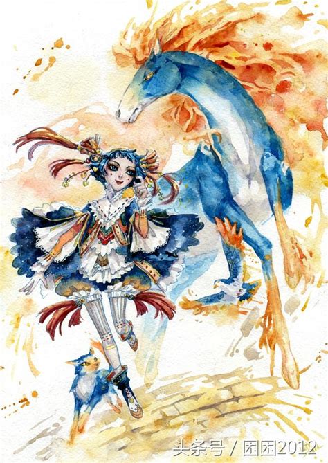 美女水彩插畫 真是漂亮極了 每日頭條