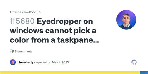 Eyedropper On Windows Cannot Pick A Color From A Taskpane Add In