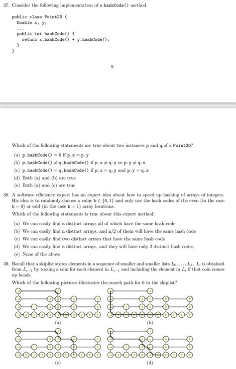 Solved 37 Consider The Following Implementation Of A