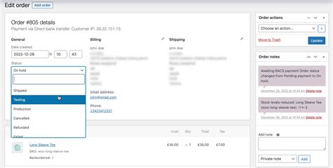 Woocommerce Order Status Manager Documentation