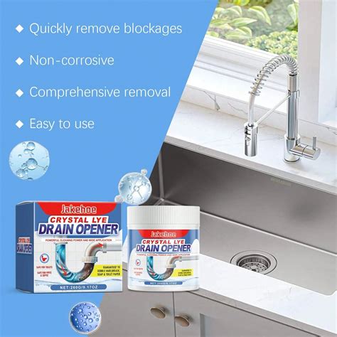 Drain Pipe Cleaner Powder For Kitchen And Toilet Sink Drain Line Cleaner Dissolves Blockage And