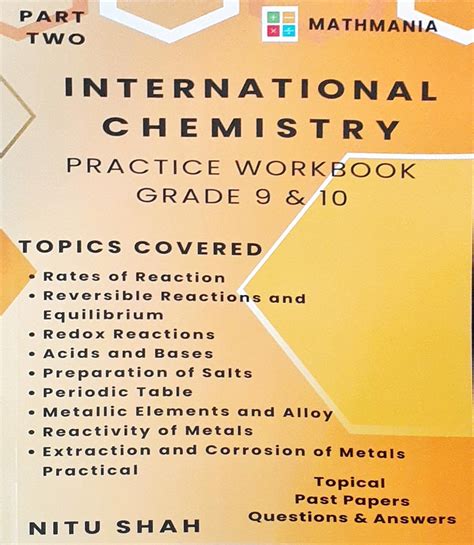 Igcse Chemistry Part 2 0620 Practice Workbook Books And You