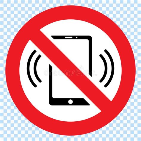 Smartphone и запрещающий шаблон логотипа знака Оно запрещено для использования дизайна вектора