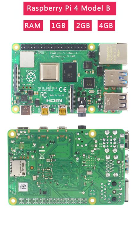 Raspberry Pi 4 Model B Kit With Aluminum Case Heat Sink 3a Power Switch Micro Hdmi Sd Card