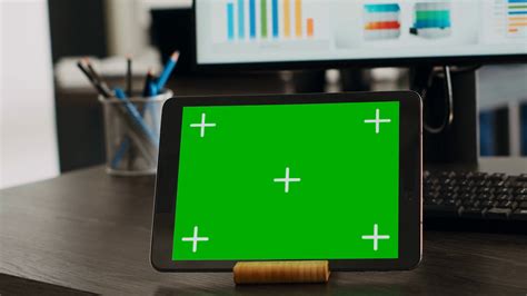 Digital Tablet Presenting Greenscreen Stock Footage Sbv 348653038