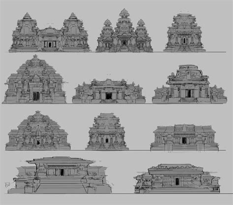 Ancient Indian Architecture Drawings