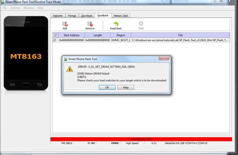Rom Flashing MT MediaTek Chip With SPFT Gives This Error No Matter What I Try BROM ERROR