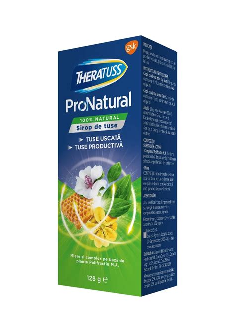 Sirop Theratuss Pronatural 128g Gsk Dr Max Farmacie