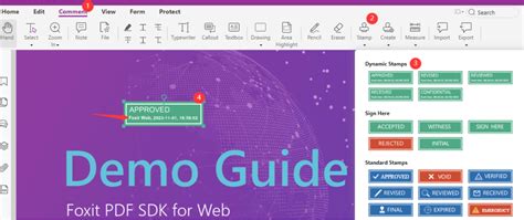 Foxit Pdf For Web How To Customize Stamp Ui Display