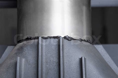 Installation Of Fireplace Chimney Stock Image Colourbox