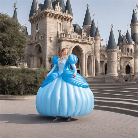 Inflatable Blue Princess Dress By Kamenrideroynx2468 On Deviantart