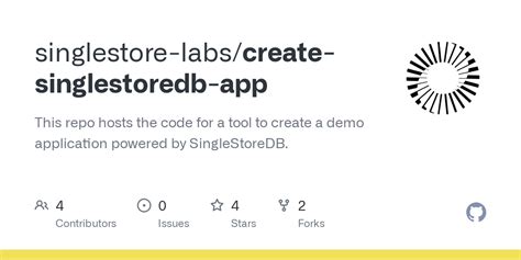 Github Singlestore Labscreate Singlestoredb App This Repo Hosts The