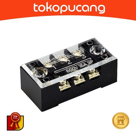 Jual Terminal Block TB1503 TB 1503 Blok Kabel Panel Mounted 15A X 3Pole Shopee Indonesia