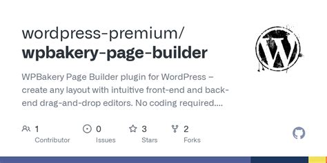 Github Wordpress Premiumwpbakery Page Builder Wpbakery Page Builder