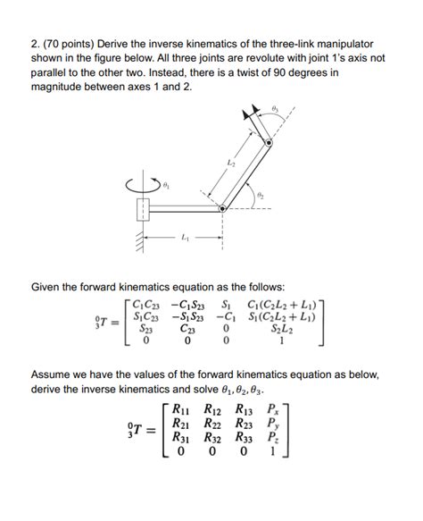 2 70 points derive the inverse kinematics of the three link