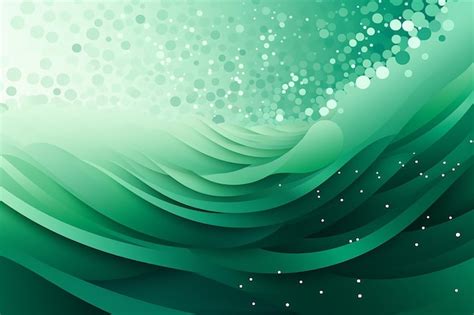 Dull Green Halftone Patterned Background Premium Ai Generated Image