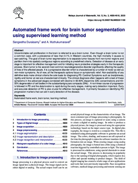 Fillable Online A Fully Automated Deep Learning Network For Brain Tumor