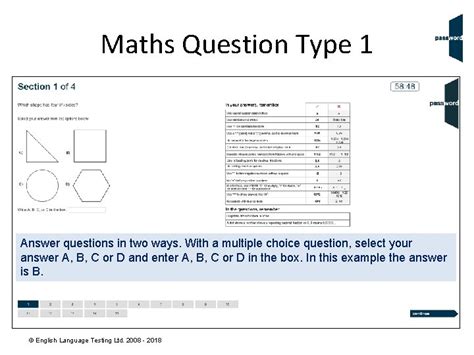 Taking The Password Maths Test English Language Testing Taking The Password Maths Test English Language Testing