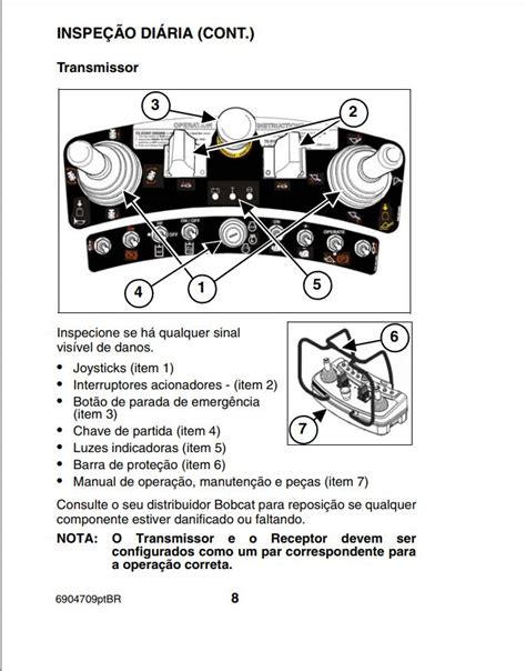 Bobcat Remote Control Operation Maintenance Manual 6904709 PT