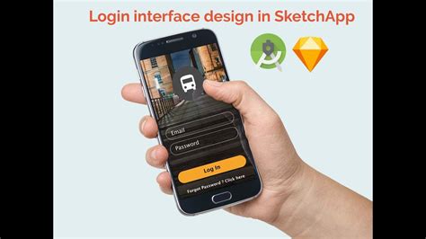 Android Login Ui Design In Sketchapp Youtube