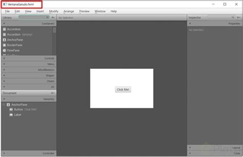 primera aplicación con javafx netbeans scene builder