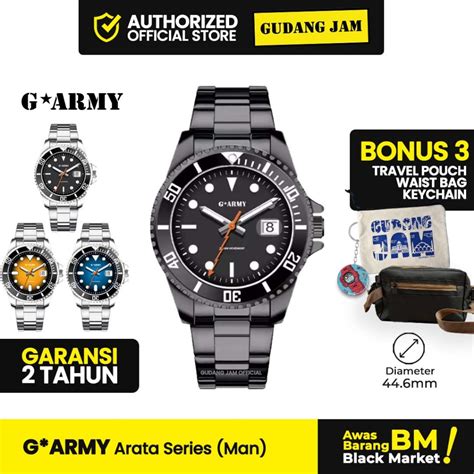 Jual Jam Tangan Analog Pria Garmy Arata Stainless Steel Strap Watches Shopee Indonesia