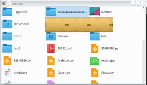 python setgridsize and text eliding stack overflow
