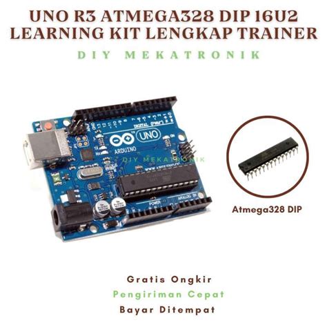 Jual Kit Arduino Uno R3 Atmega328 Dip 16u2 Learning Kit Lengkap Trainer