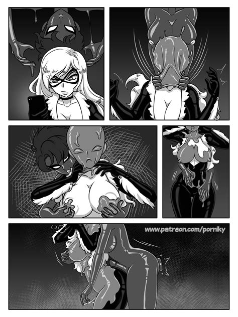 Rule 34 Black Cat Marvel Comic Covered Face Felicia Hardy Female Goo Goo Transformation