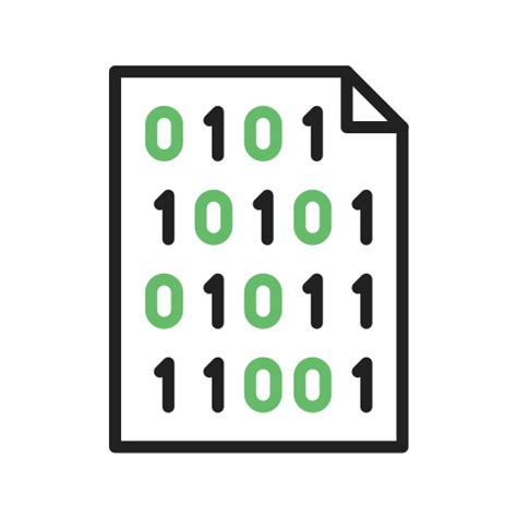Binary Code Generic Outline Color Icon