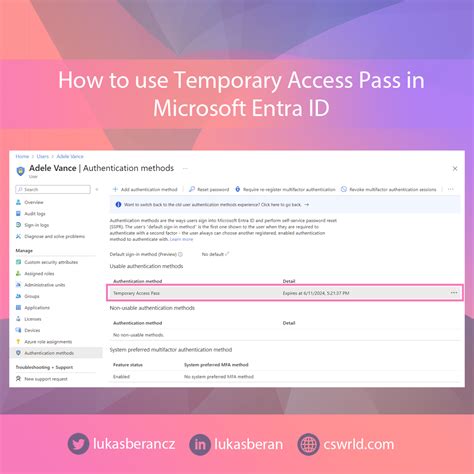How To Use Temporary Access Pass In Microsoft Entra Id Cybersecurity World