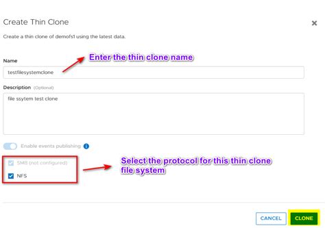 How To Create A Thin Clone Of A File System In Dell Powerstore