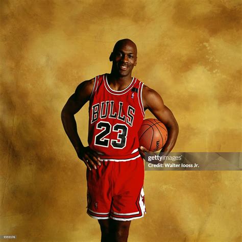 Michael Jordan Of The Chicago Bulls Poses For A Portrait In Chicago