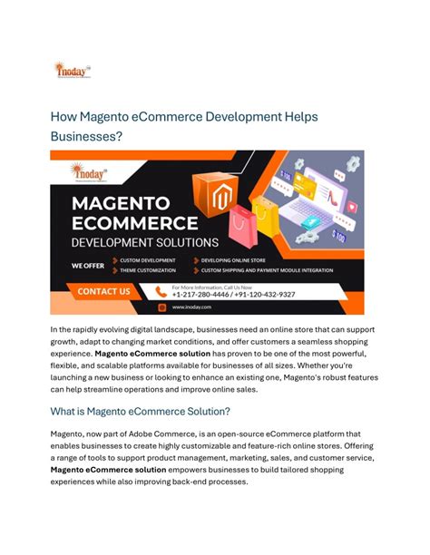 Ppt How Magento Ecommerce Development Helps Businesses Powerpoint