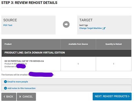 transferring or rehosting my existing powerprotect data domain virtual